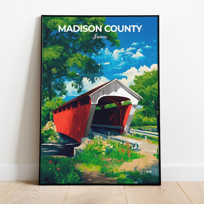 Iowa Bridge Art - Etsy UK