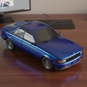 Realistic Sedan Car STL File – Detailed 3D Printable Model for ...