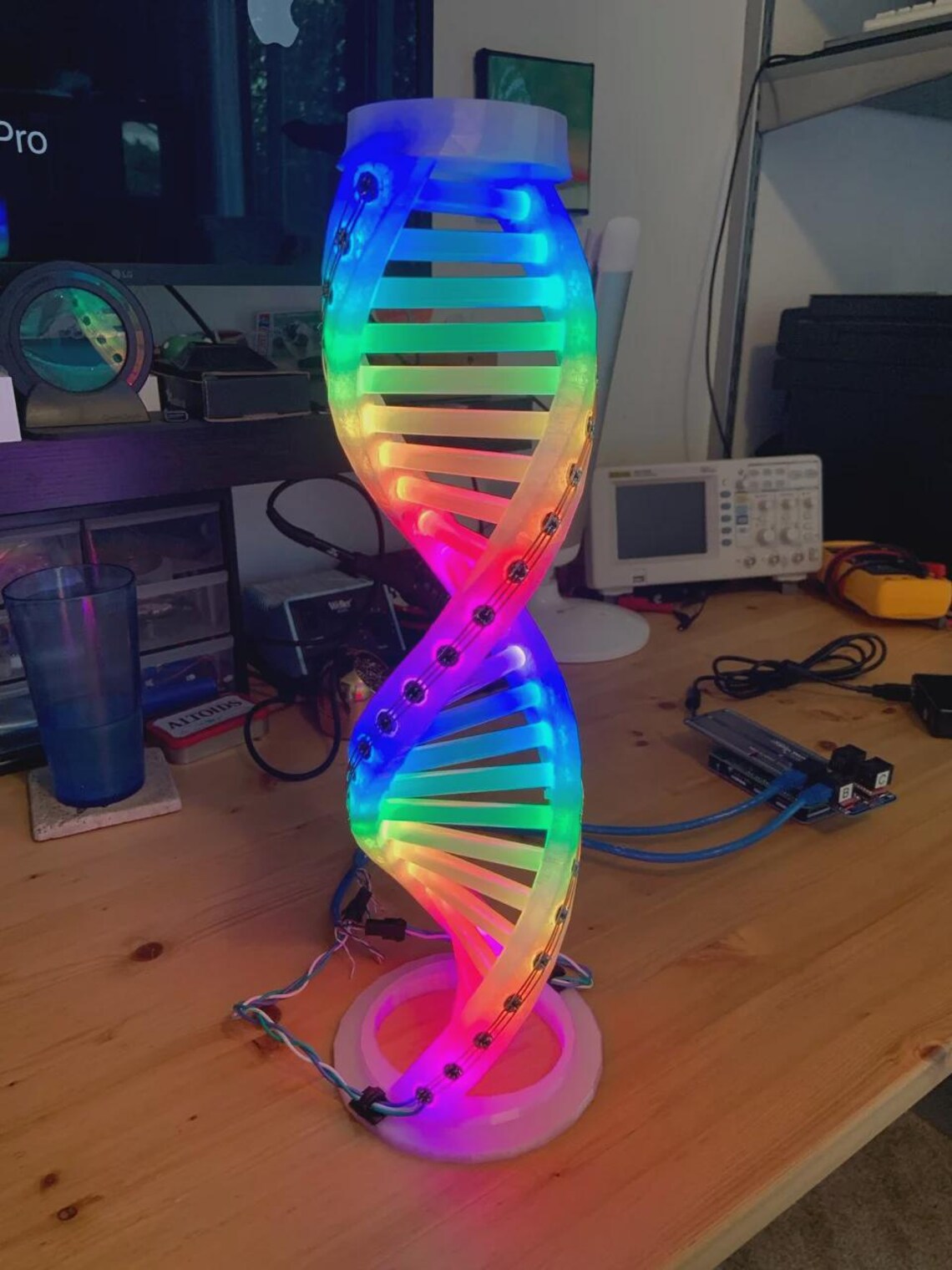 DNA Helix Pencil Holder | 3D Printed Desk Organizer | Science Decor ...