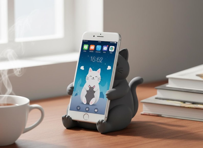 Cat Phone Holder – Cute Cat Phone Stand - Etsy