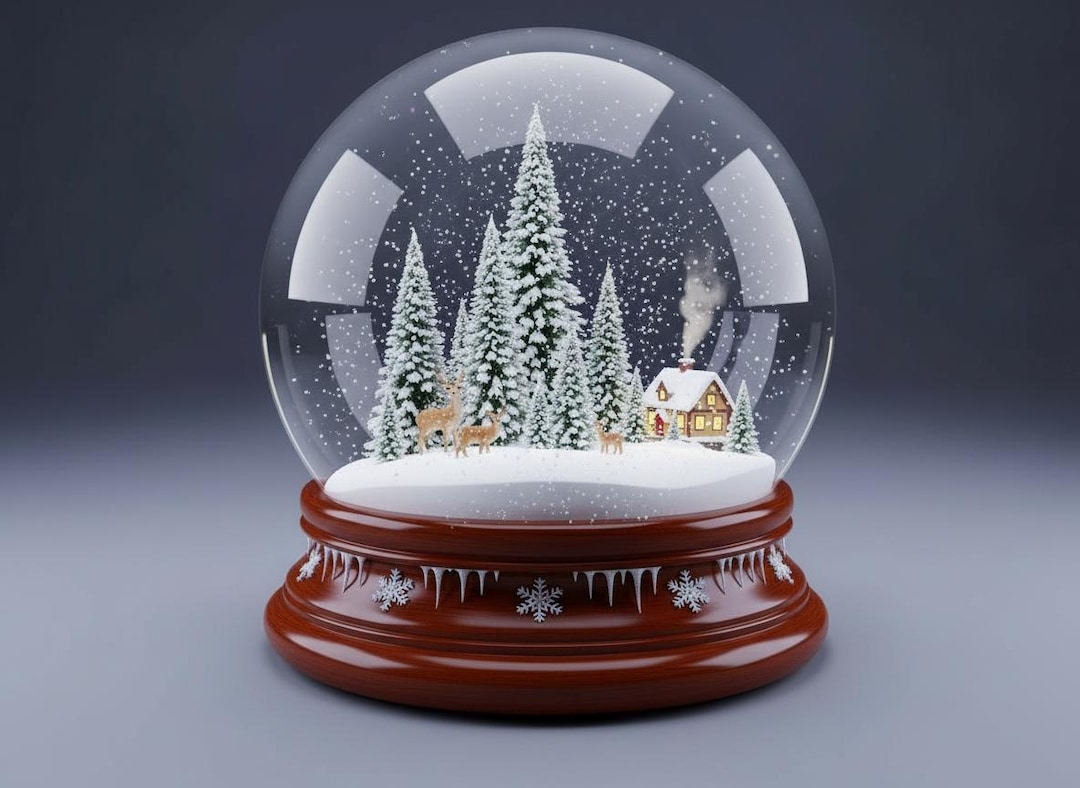 Snow Globe – Winter Scene for Holiday Decor - Etsy