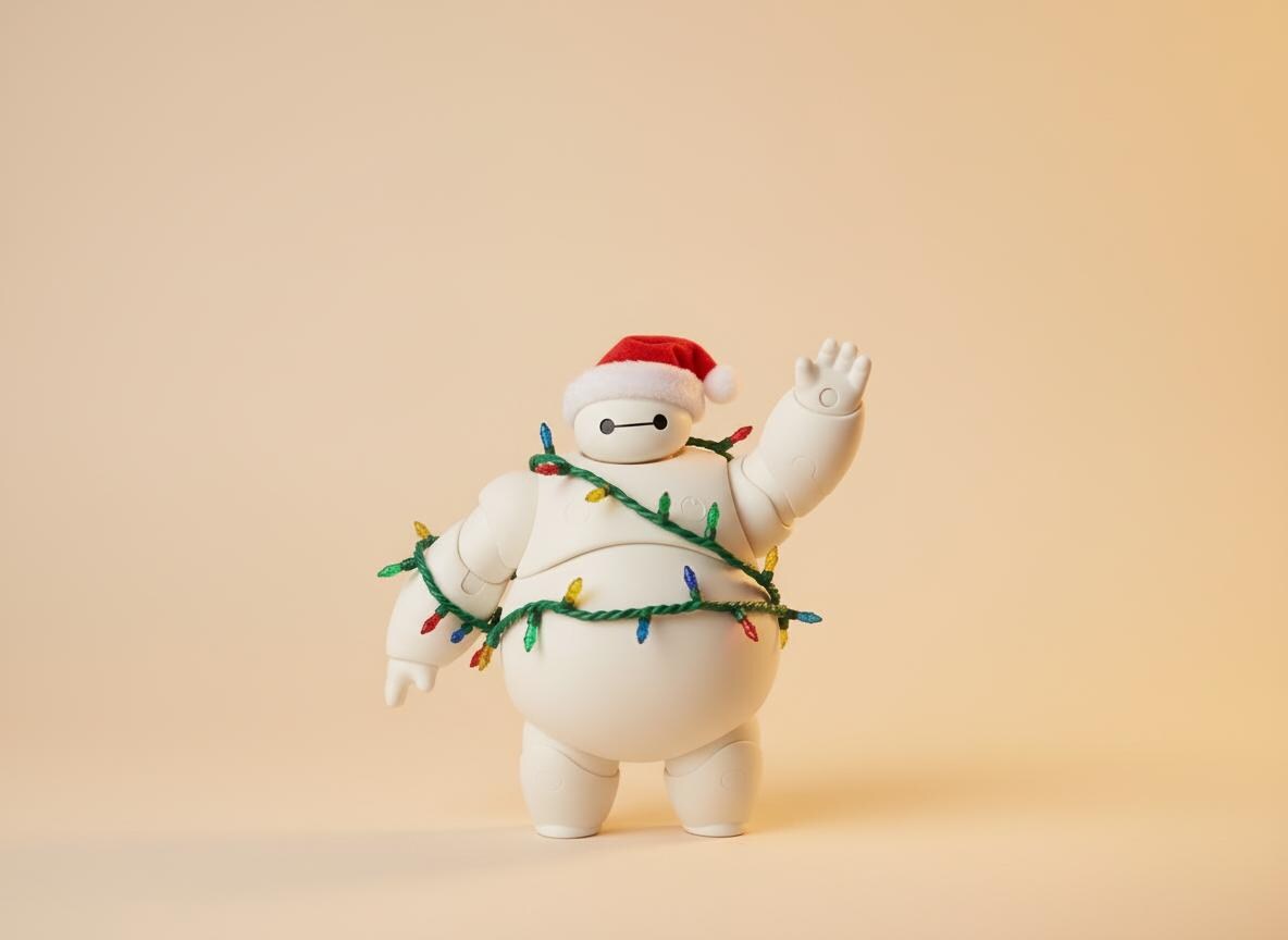 Festive Baymax – Christmas Lights Wrapped Character Holiday Decor - Etsy