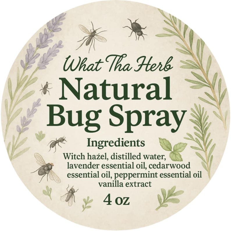 Natural Bug Spray | 4 Oz Herbal Insect Repellent | Deet-free Outdoor ...