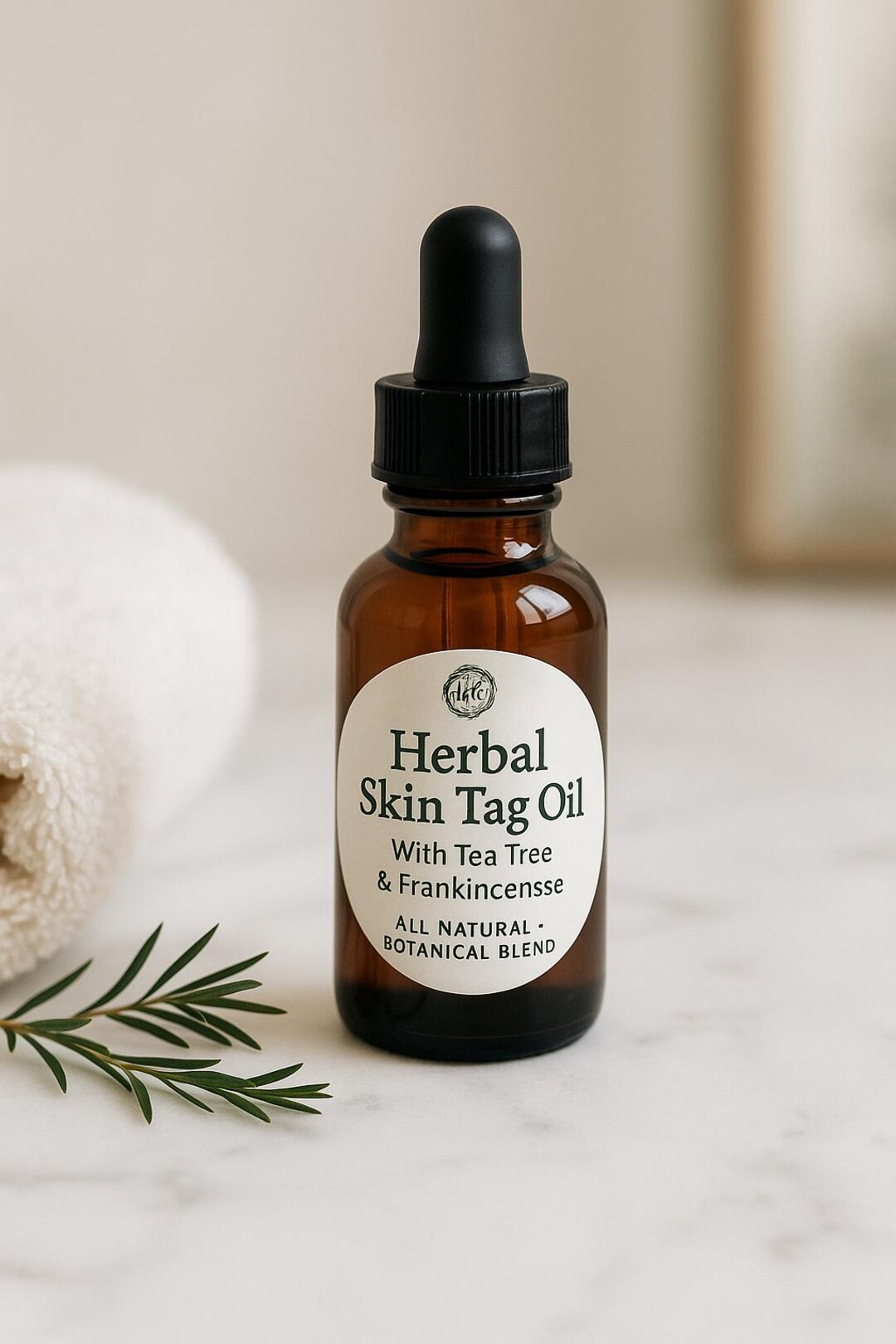 Herbal Skin Tag Oil | Tea Tree & Frankincense Blend - Etsy