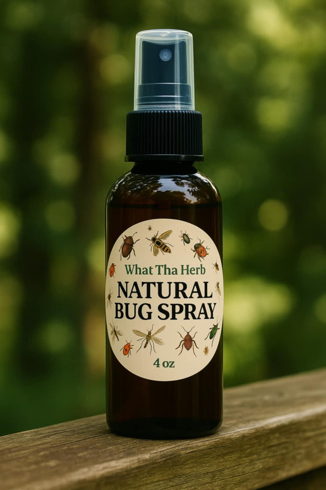 Natural Bug Spray | 4 Oz Herbal Insect Repellent | Deet-free Outdoor ...