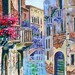 Large VENICE Canvas Original Oil Painting, Made to Order by Rebecca ...