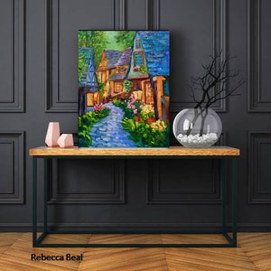 Enchanting Evening in France, an Oil Painting by Rebecca M. Beal - Etsy