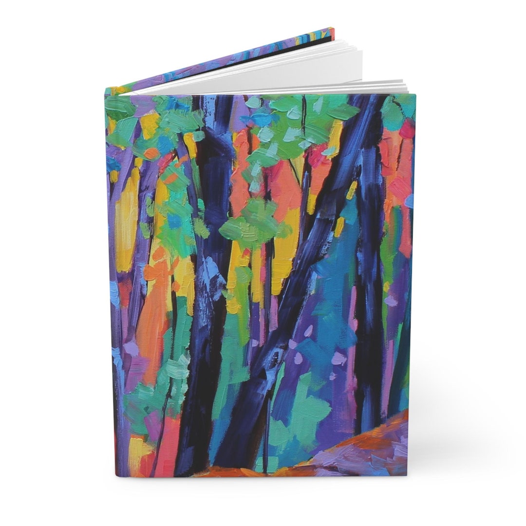 Impressionist Forest Art Hardcover Journal - Etsy