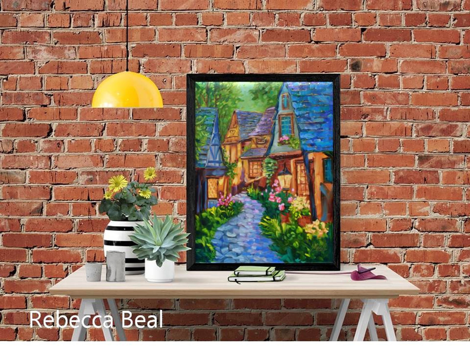 Enchanting Evening in France, an Oil Painting by Rebecca M. Beal - Etsy