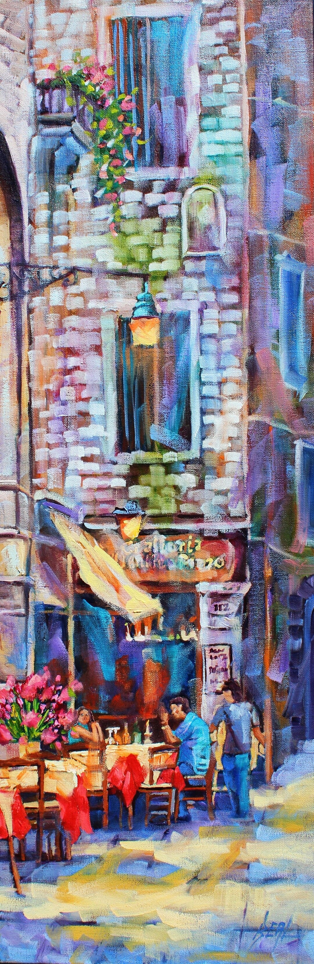 European Cafe – Original Oil Painting by Rebecca Beal - Etsy