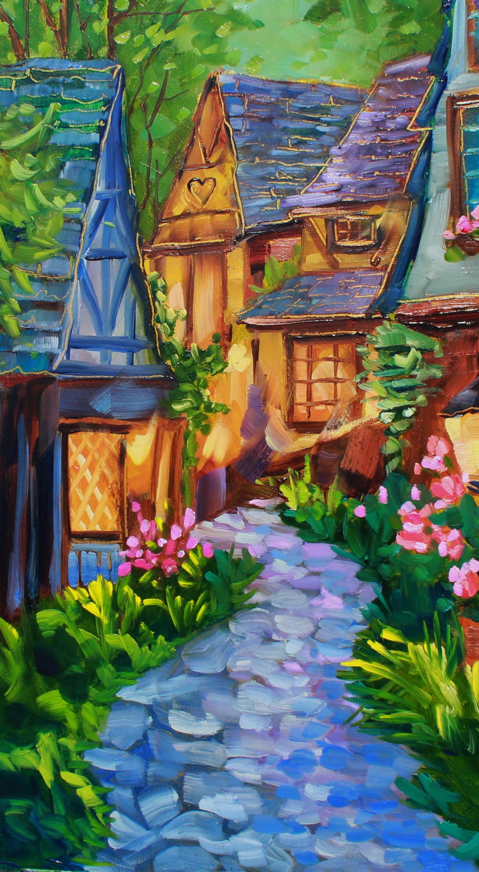 Enchanting Evening in France, an Oil Painting by Rebecca M. Beal - Etsy