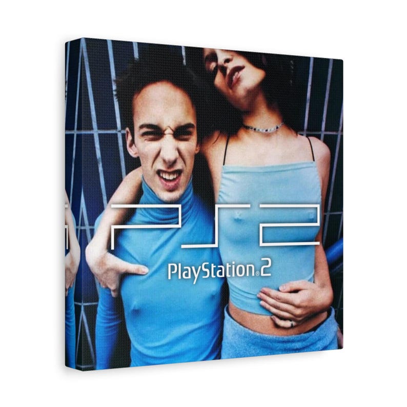 Retro Gamer Art, PS2 Ad, Playstation 2 Edgy Art Print, Game Room Decor ...