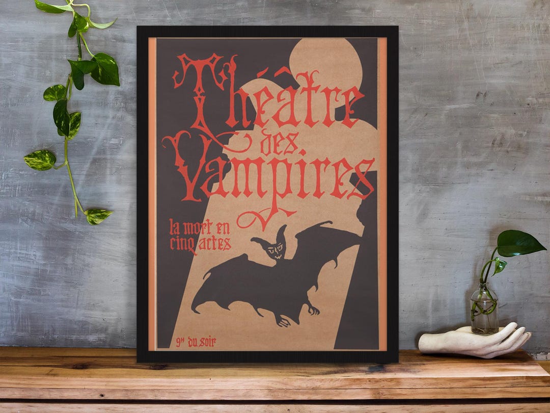 Theatre Des Vampires Poster: Gothic Dark Academia Wall Art - Etsy