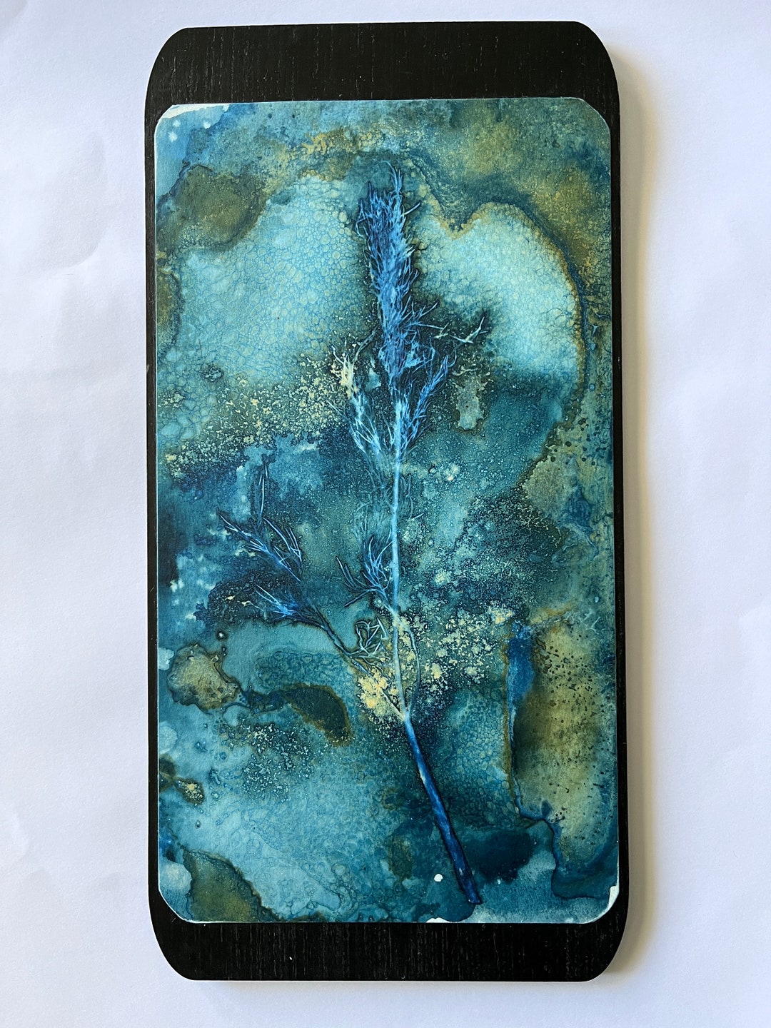 Herb Dill Cyanotype Herbal Garden Plant | Wet Cyanotypes Print Gold ...