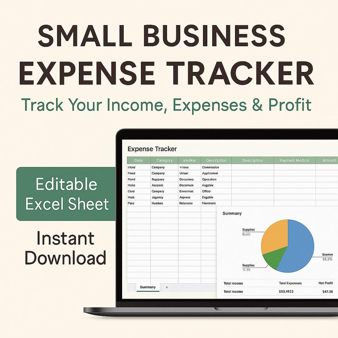Small Business Expense Tracker Spreadsheet | Income and Expense Sheet ...