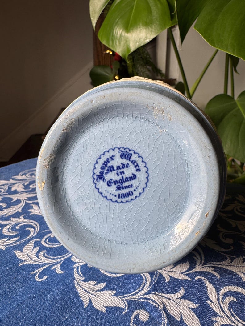 Antique Dudson Brothers Vase • Blue Staffordshire Pottery With Handles ...