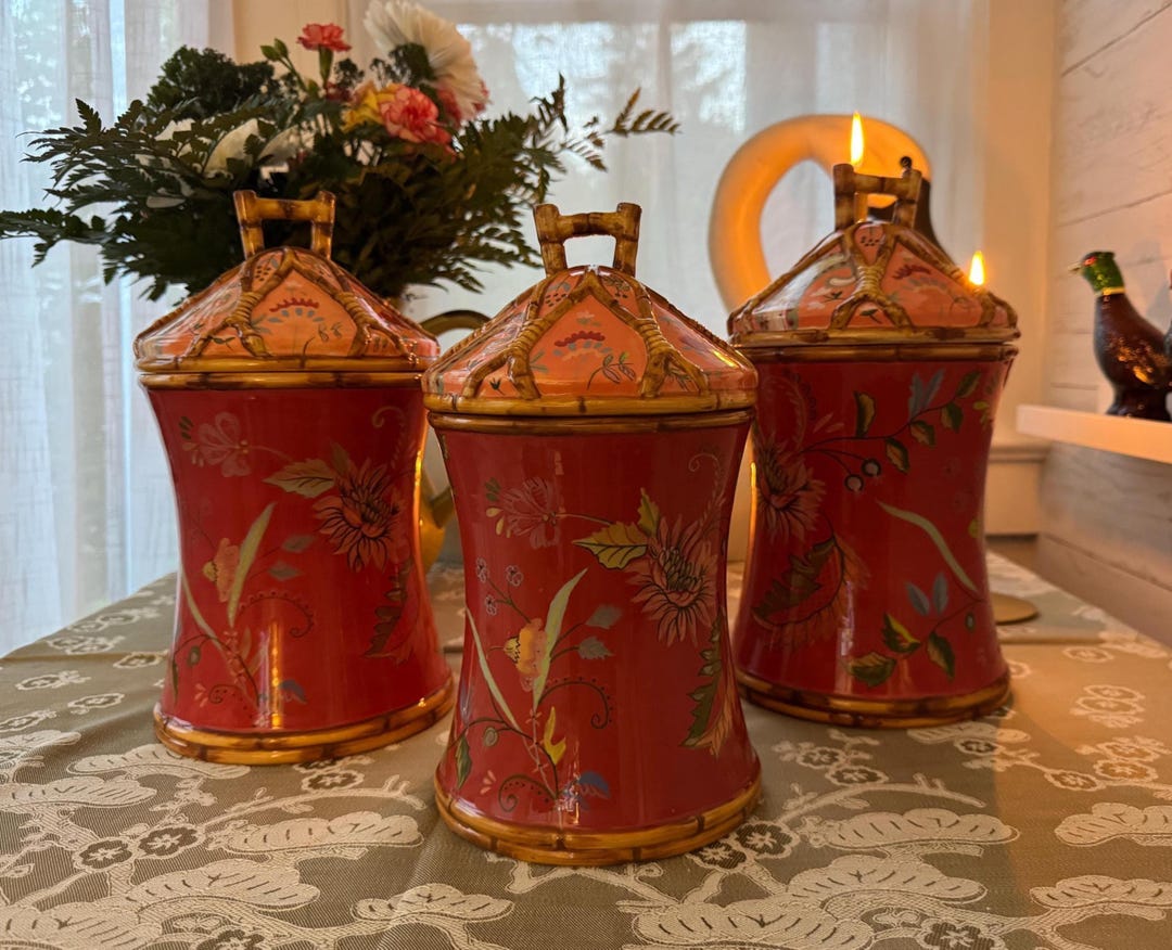 Tracy Porter the Artesian Road Collection | Hand Painted Canister Set ...