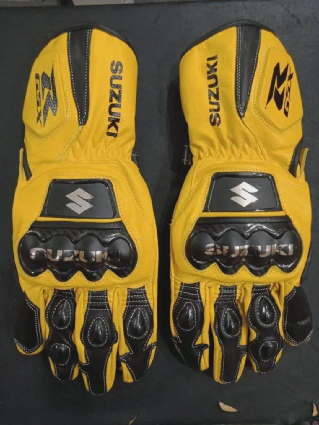 Suzuki GSXR MOTOGP Motorbike Racing Men's Leather Gloves - Made in ...