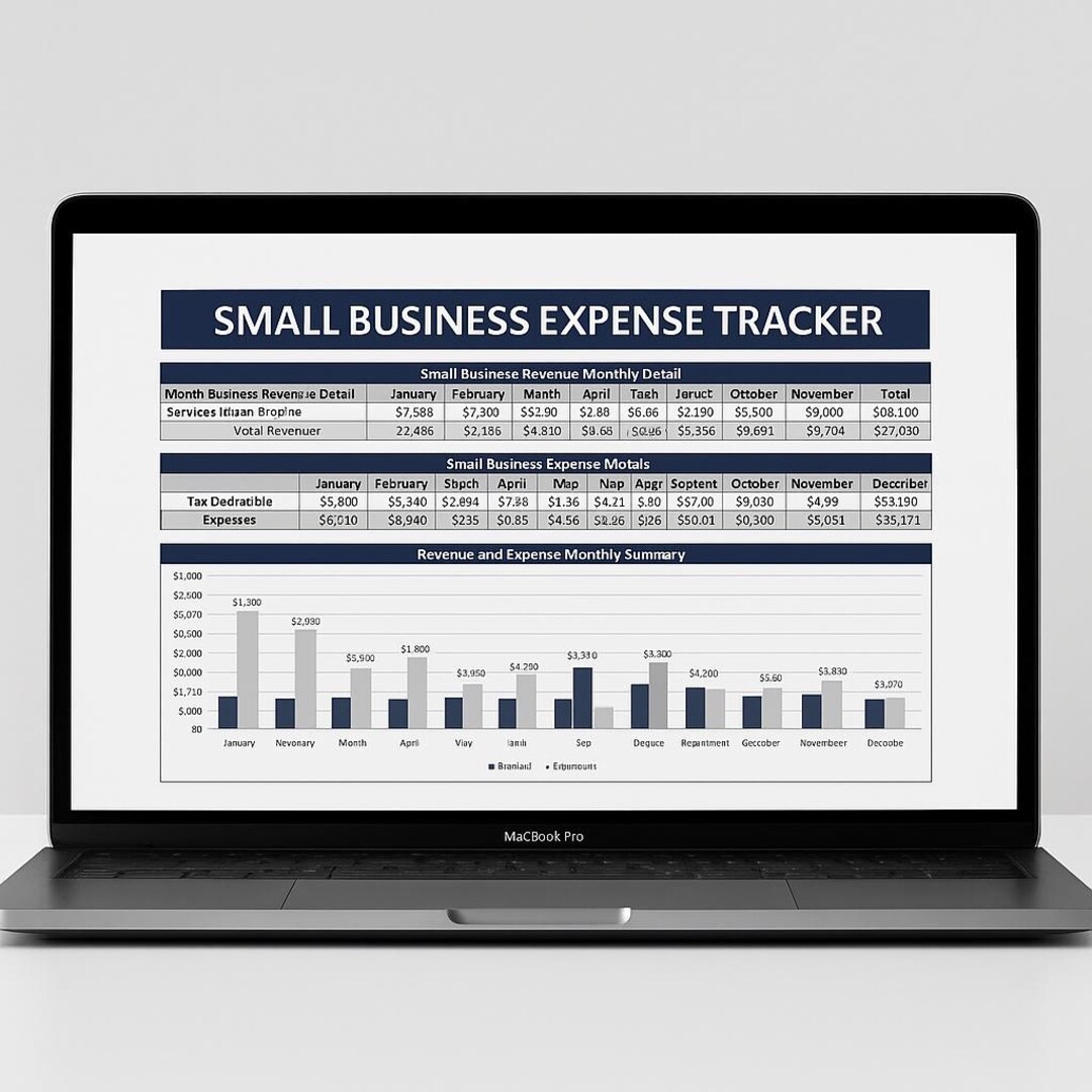 Small Business Expense Tracker | Excel Budget & Income Template With ...