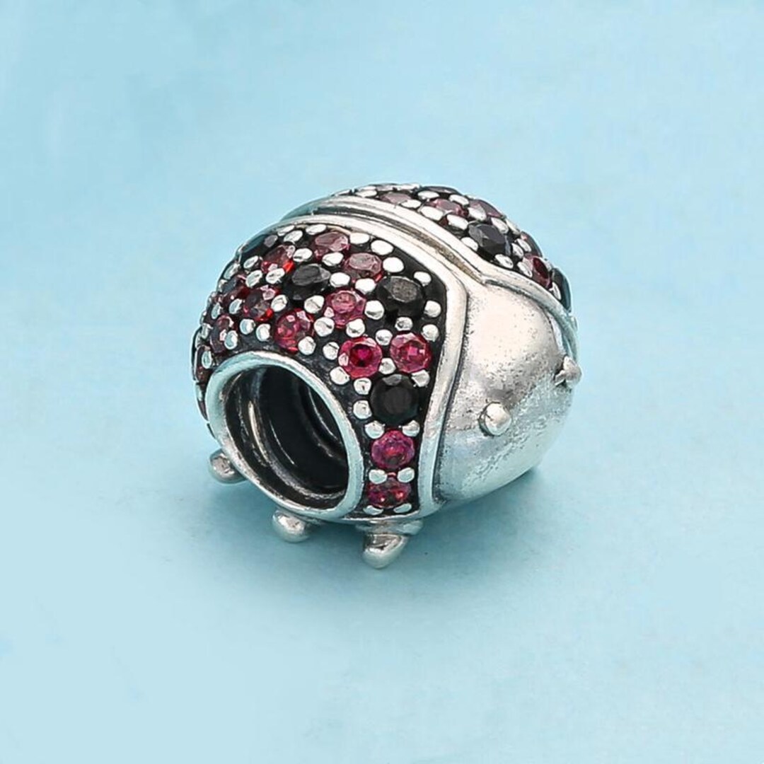 Pandora Sterling Silver Sparkling Ladybug Cz Bead - Etsy