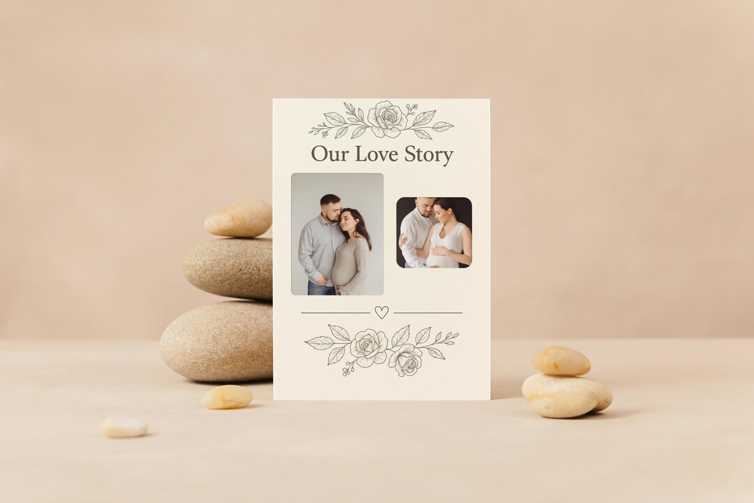 Couples Photo Album Pages – Printable Gift Scrapbook for Couples ...