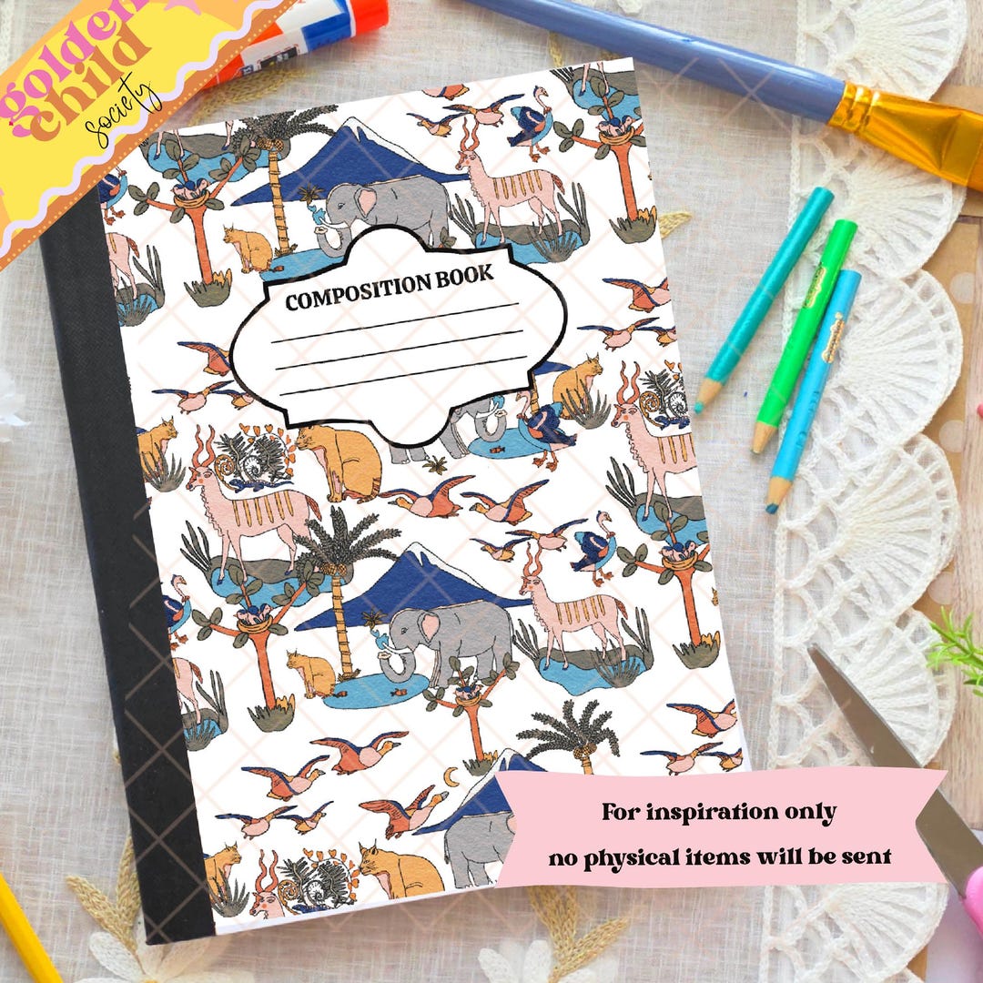 Safari Animal Notebook Cover: Jungle Print DIY (digital Download) - Etsy