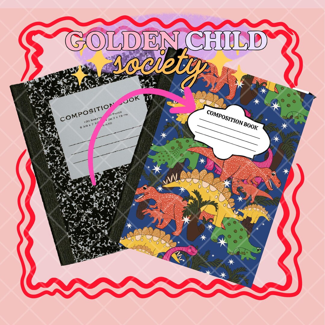 Dinosaur Notebook Cover PNG: Kids DIY Printable (digital Download) - Etsy