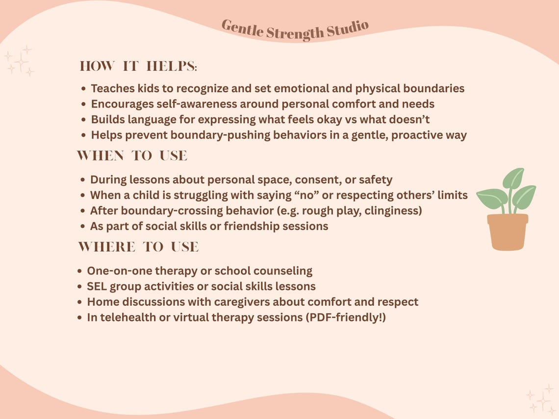 Bubble Boundaries Worksheet for Kids | Personal Space & Consent ...