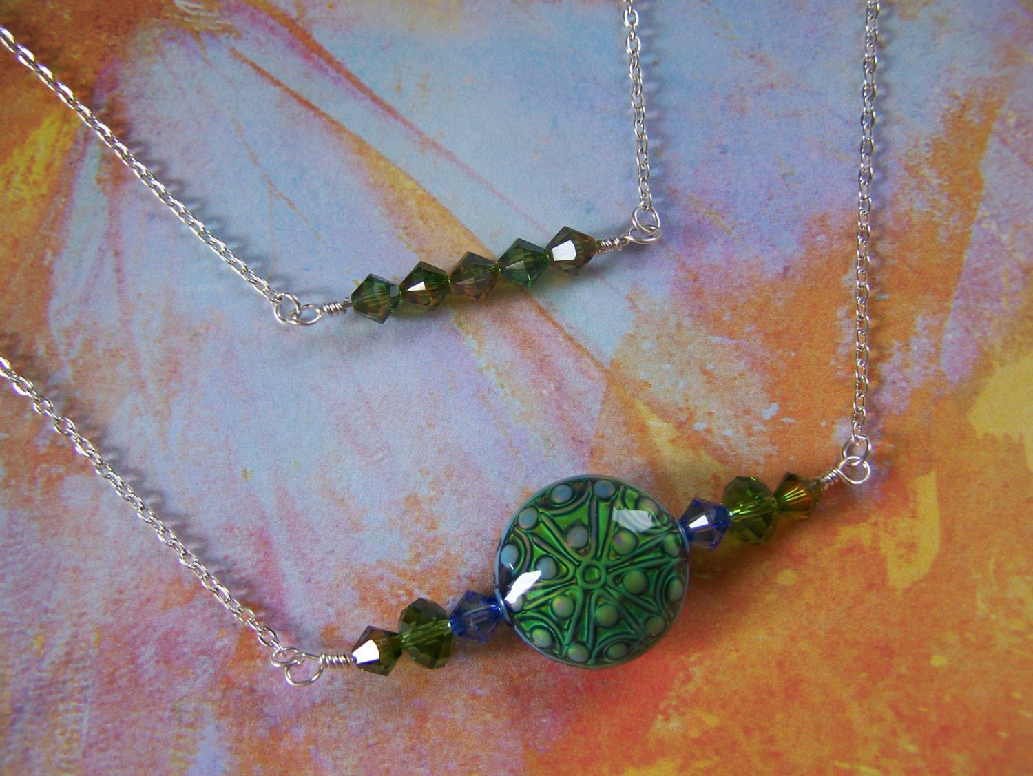 Layering Necklace Set Mood Bead Boho Hippie - Etsy