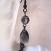 Jewelry Set Swarovski Graphite Pendants Necklace and Earrings - Etsy