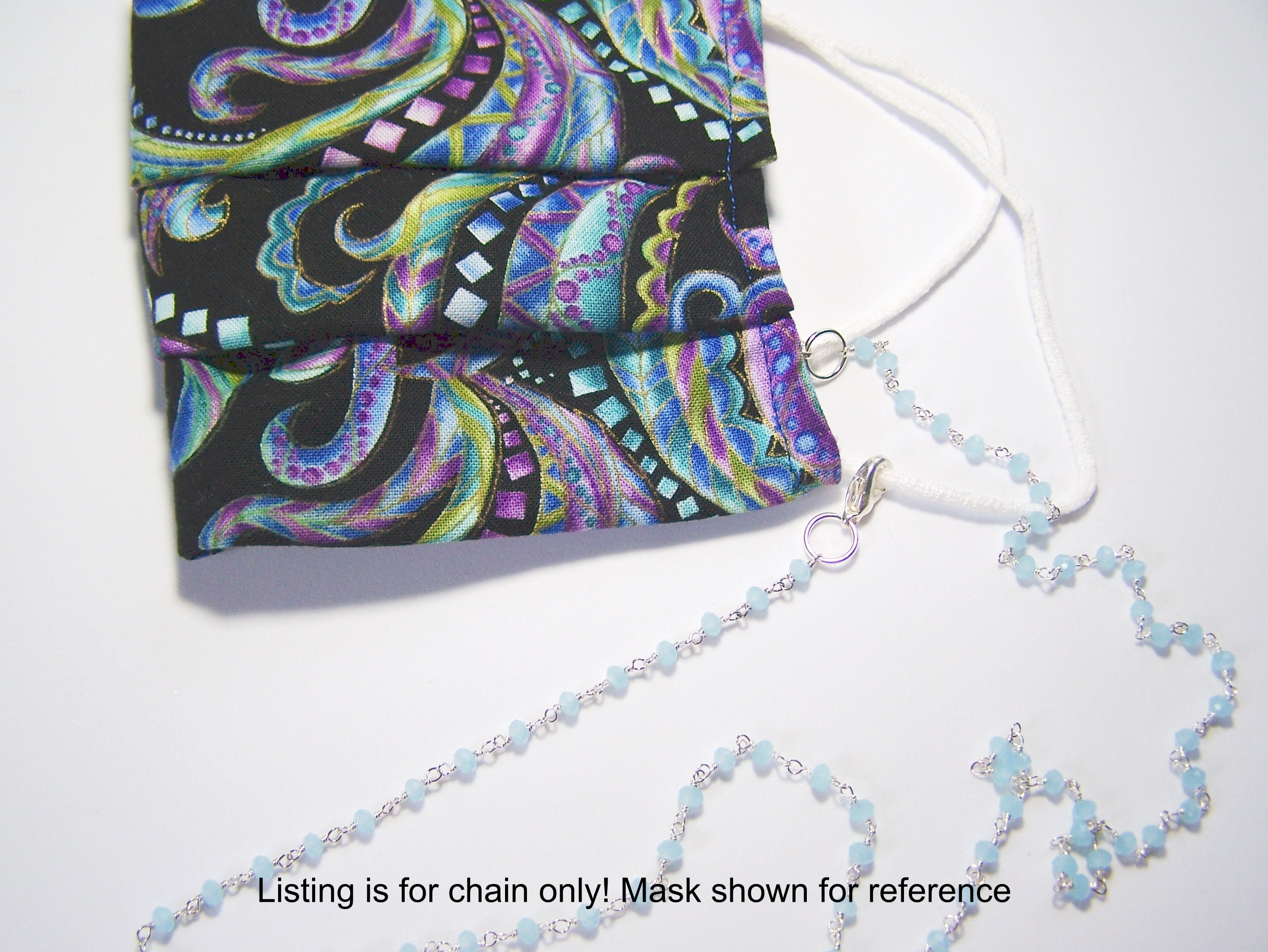 Mask Chain Face Mask Chain Mask Holder Beaded Mask Keeper | Etsy