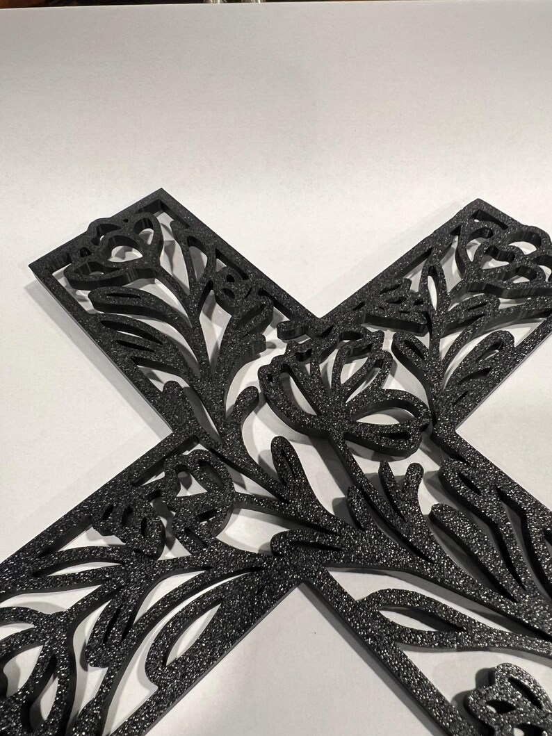 Floral Wall Décor Cross - Etsy