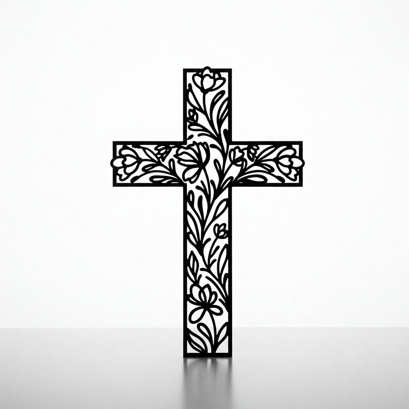 Floral Wall Décor Cross - Etsy