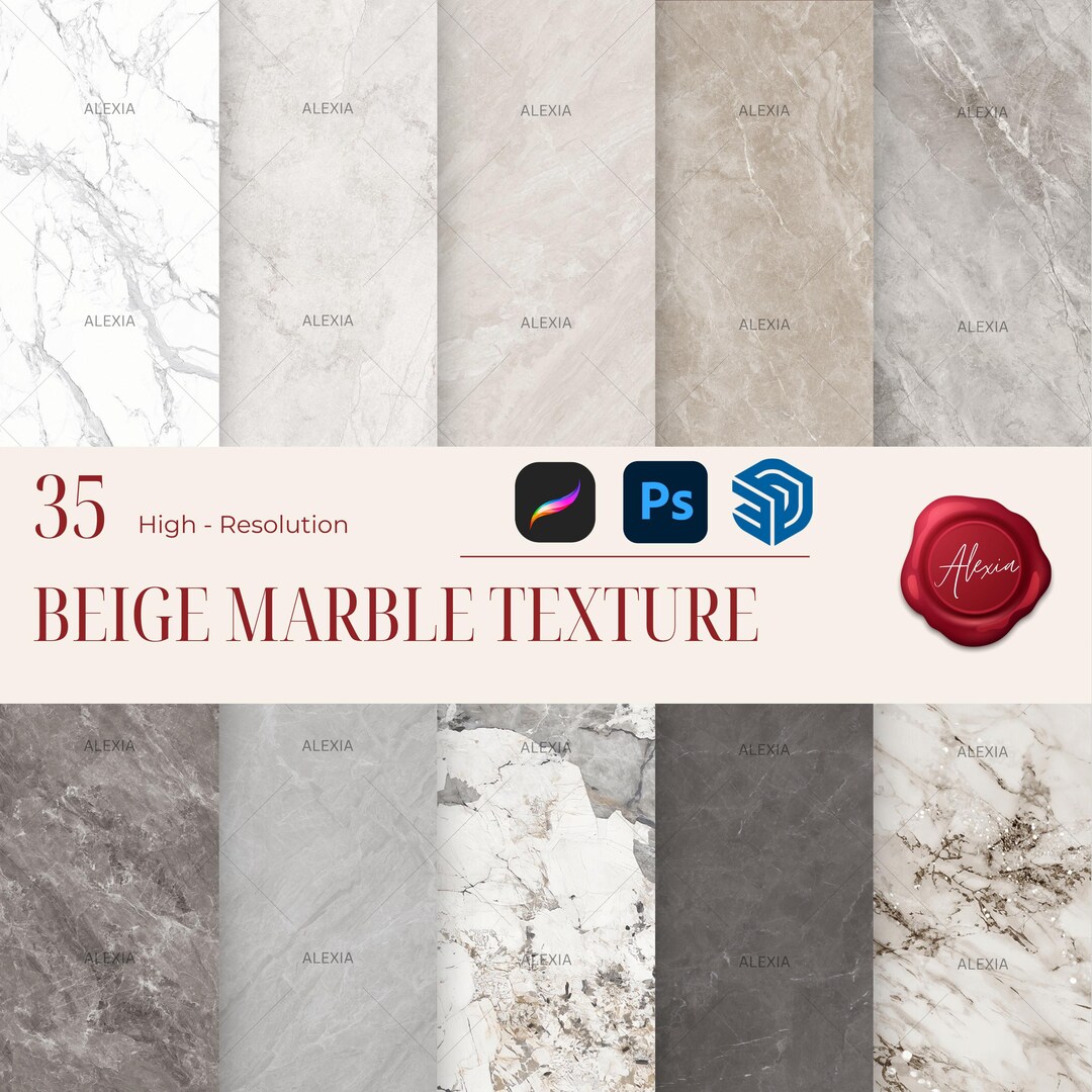 35 BEIGE MARBLE Texture | Digital Backdrop | Texture Pack | Marble ...