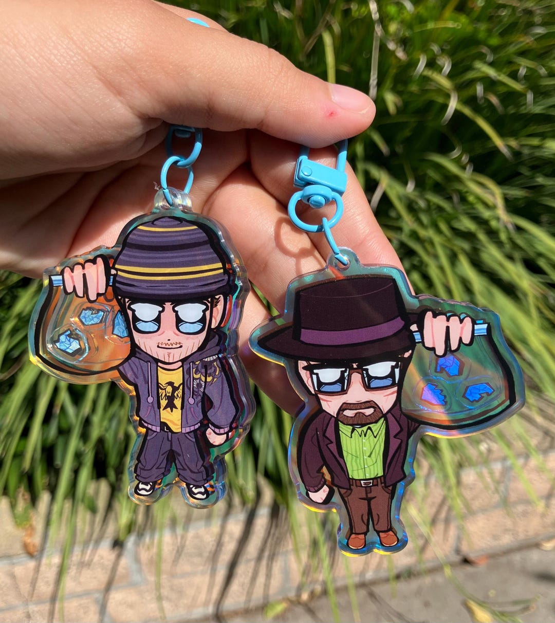 Breaking Bad Shaker Charm: Walter White & Jesse Pinkman Keychain - Etsy