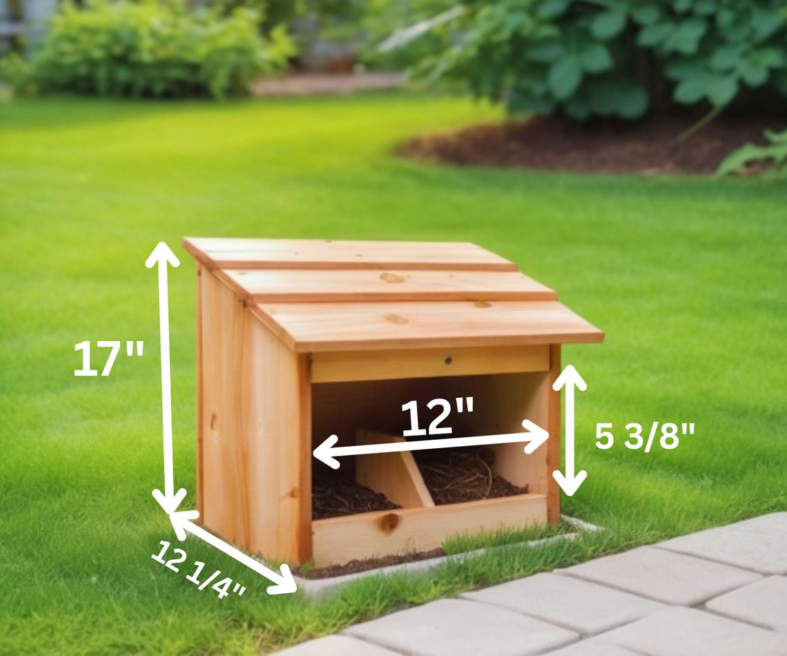 DIY Chicken Nesting Box Build Plan: Outdoor Hen Shelter (PDF Download ...