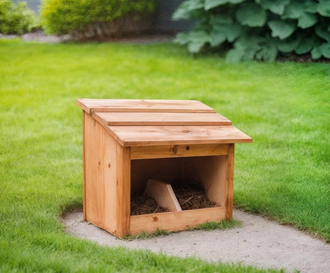 DIY Chicken Nesting Box Build Plan: Outdoor Hen Shelter (PDF Download ...