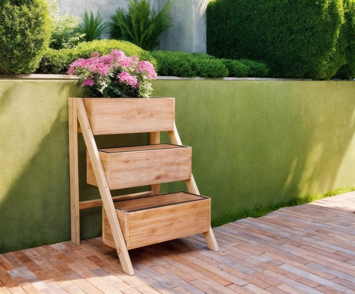 3-tier Vertical Planter Box DIY Plan: A-frame Design (PDF Download) - Etsy