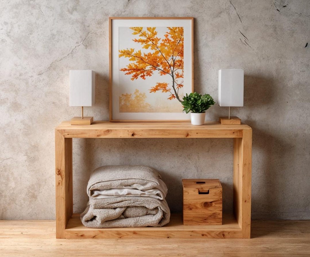 Modern Console Table Build Plan: DIY Woodworking PDF (digital Download ...