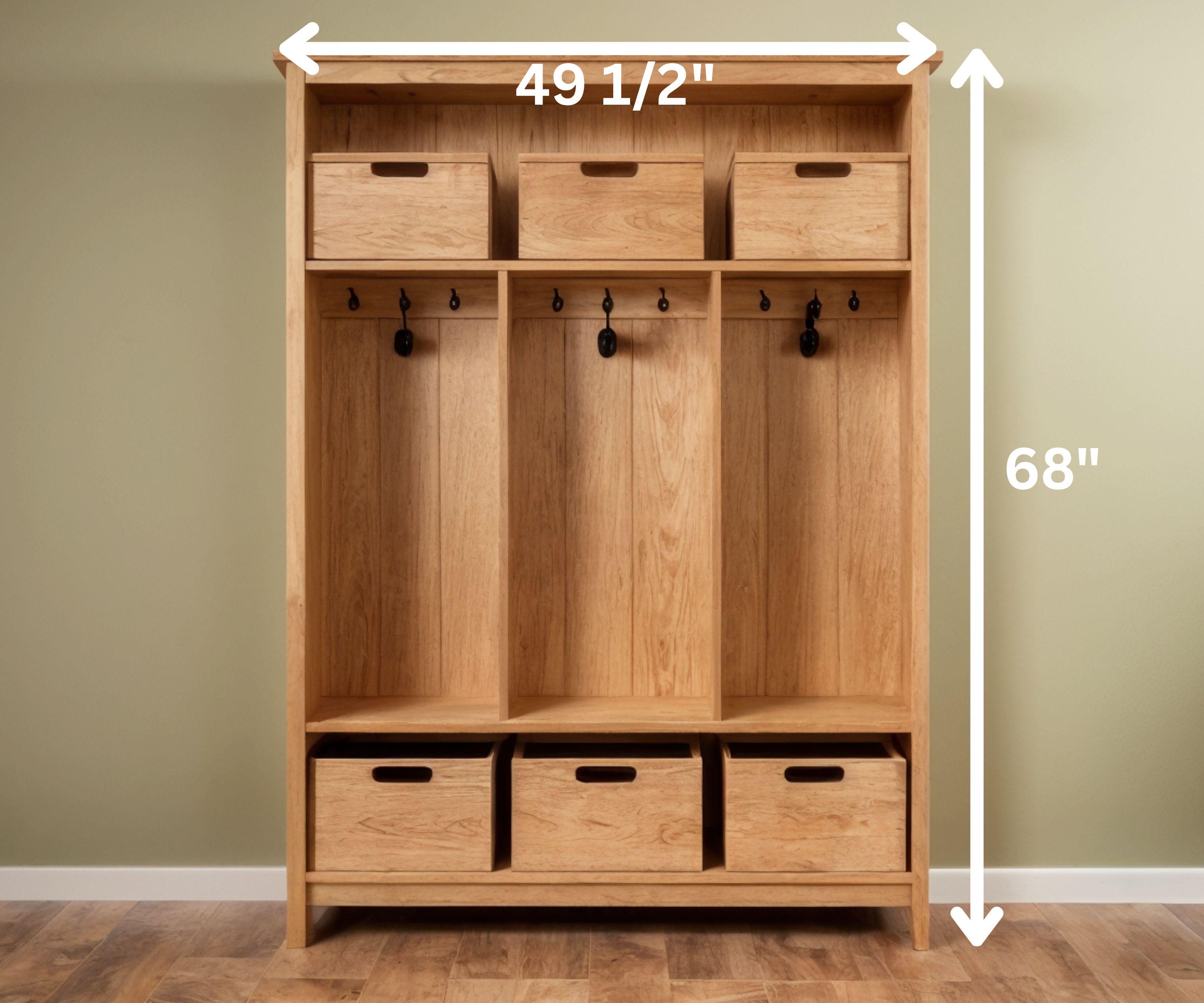 Mudroom Locker Build Plan: DIY Entryway Organizer (PDF Download - Etsy