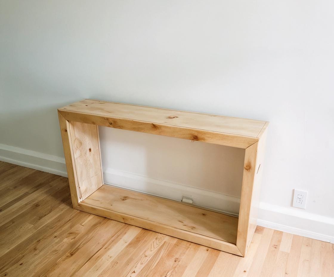 Console Table Plan: Woodworking Plans (PDF Download) - Etsy
