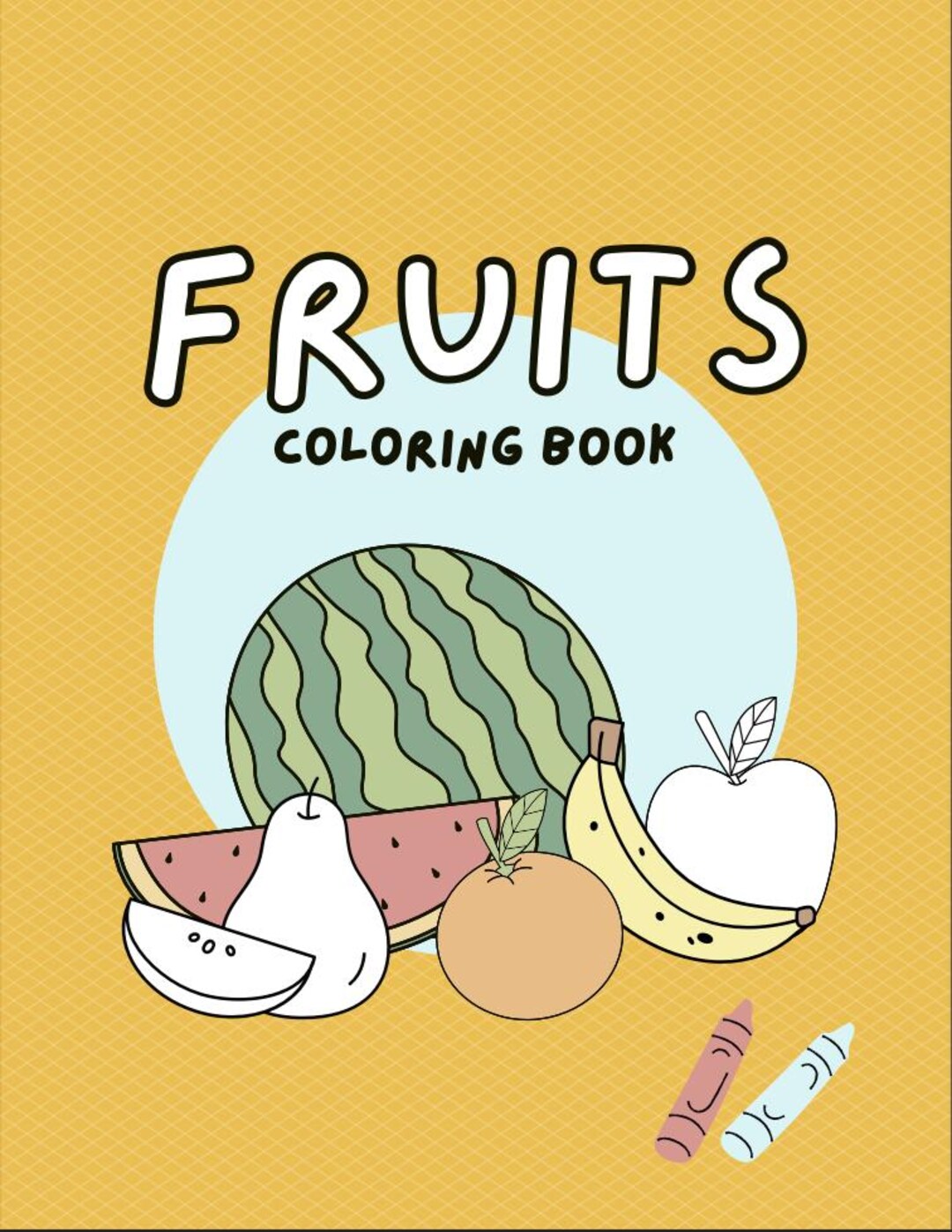 Fruit Coloring Book for Kids | Digital Download PDF | Fun Printable ...