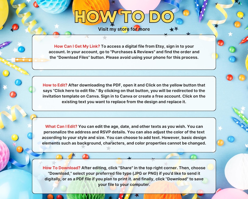 Derpy Tiger Birthday Invitation, Editable K-pop Neon Party Invite ...