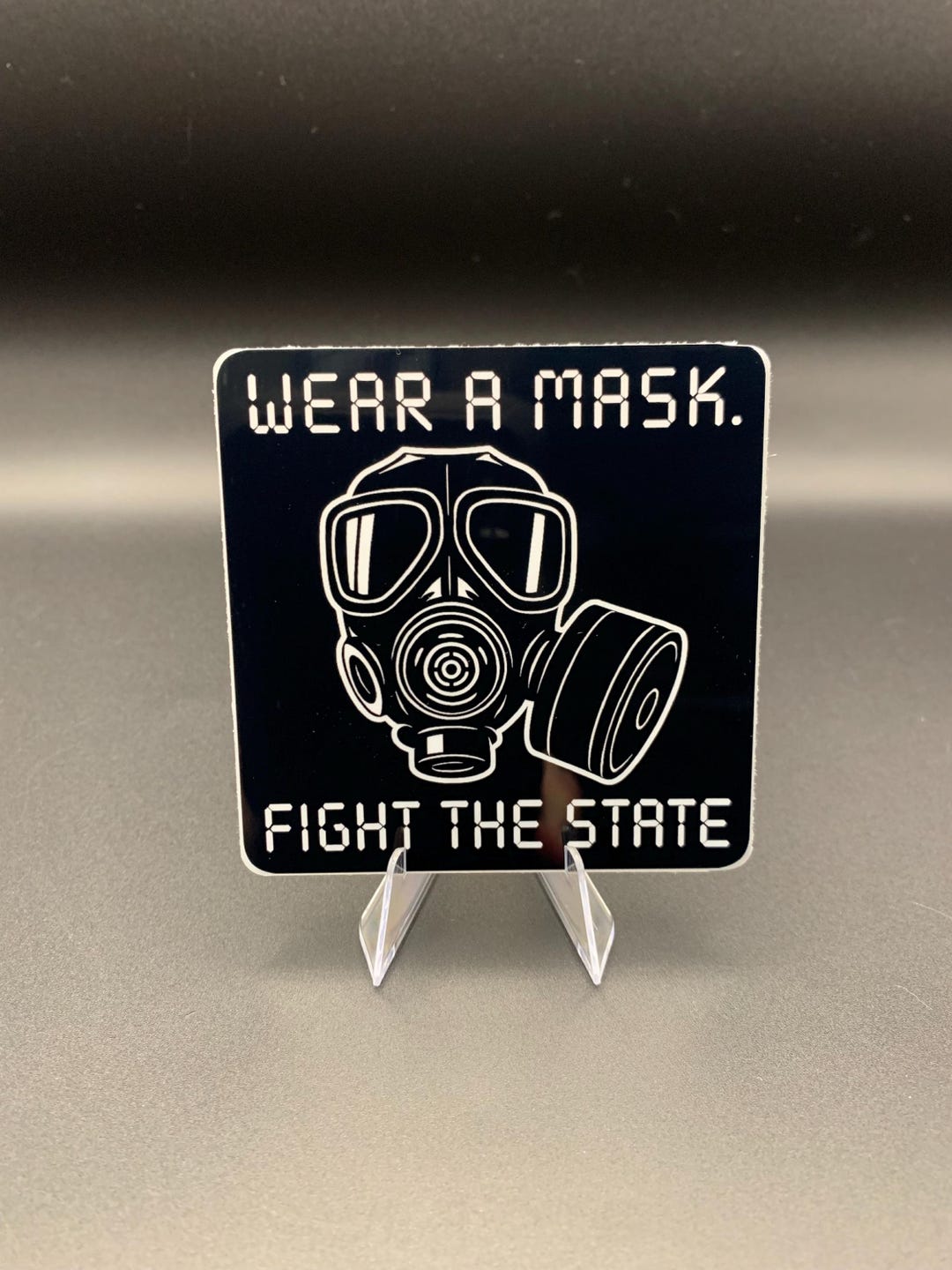 Gas Mask Protest Sticker: Anarchist Anti-state Vinyl Decal - Etsy