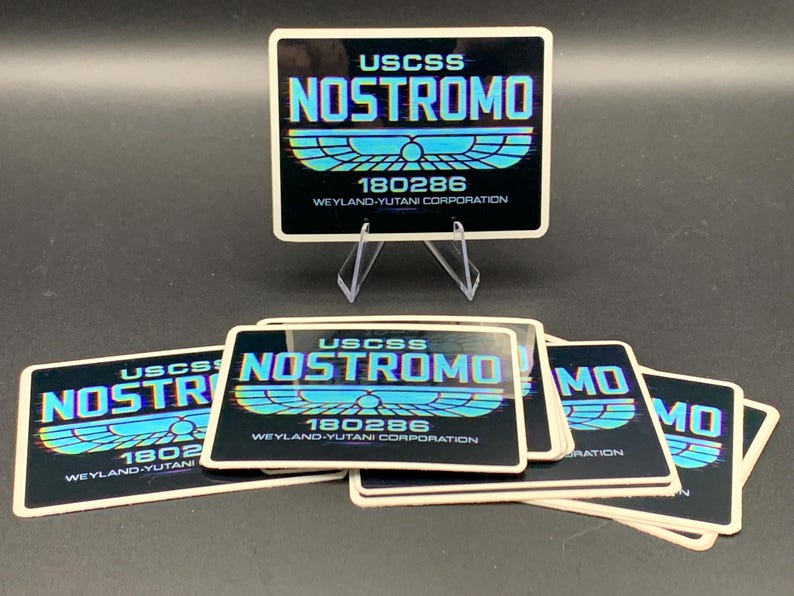 USCSS Nostromo Sticker Alien Movie Weyland-yutani Corp Sci-fi Decal ...