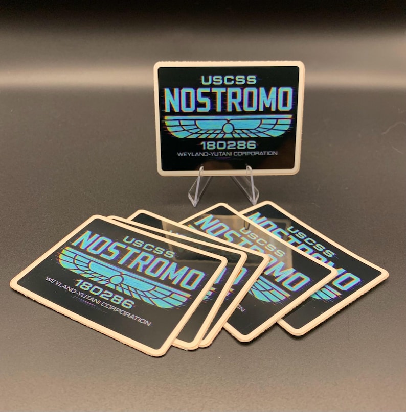 USCSS Nostromo Sticker Alien Movie Weyland-yutani Corp Sci-fi Decal ...