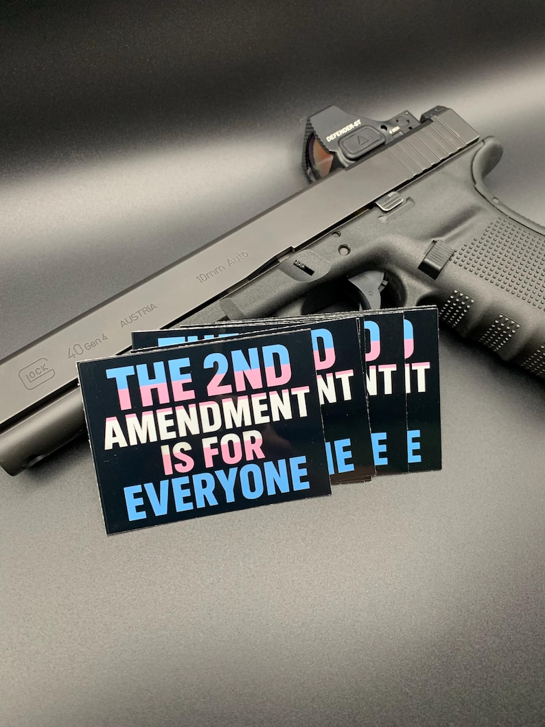 2nd Amendment Pride Sticker – Rainbow Self-defense LGBTQ Protest Decal ...