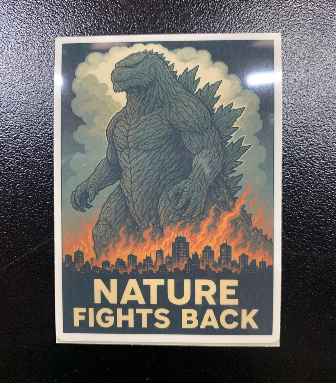Godzilla Nature Fights Back Sticker – Environmental Vinyl Decal | Eco ...