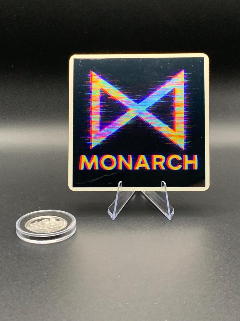 MONARCH Sticker – Monsterverse Glitch Logo | Godzilla & Kong Inspired ...