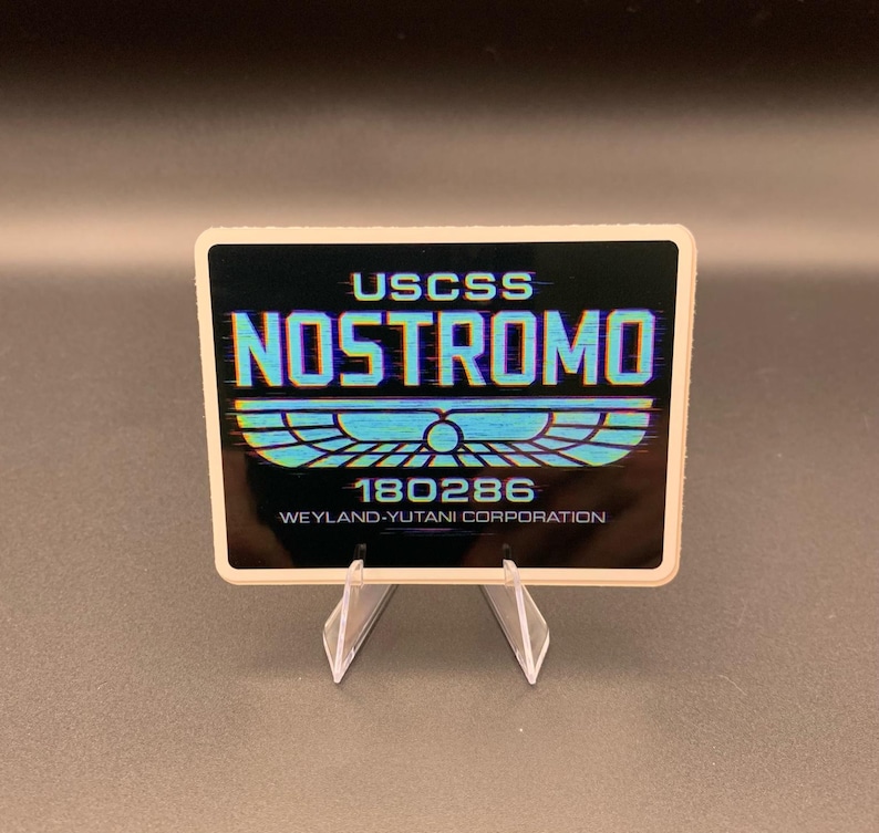 USCSS Nostromo Sticker Alien Movie Weyland-yutani Corp Sci-fi Decal ...